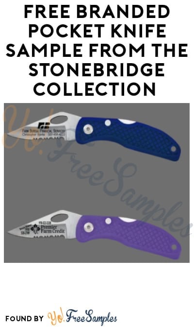 FREE Branded Pocket Knife Sample from The Stonebridge Collection ...