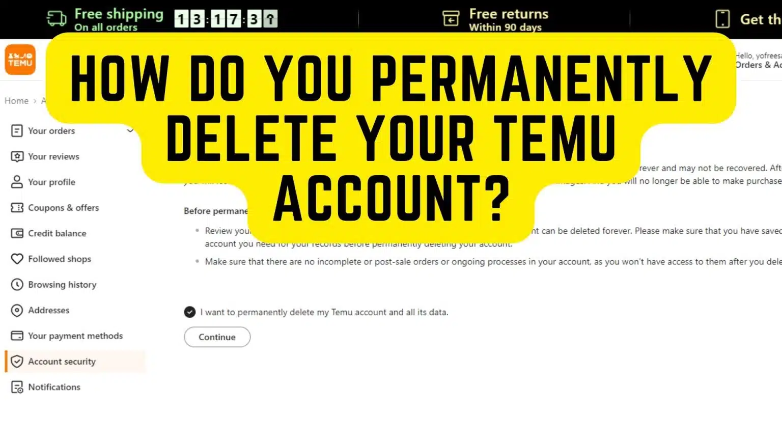 How Do You Permanently Delete Your Temu Account?