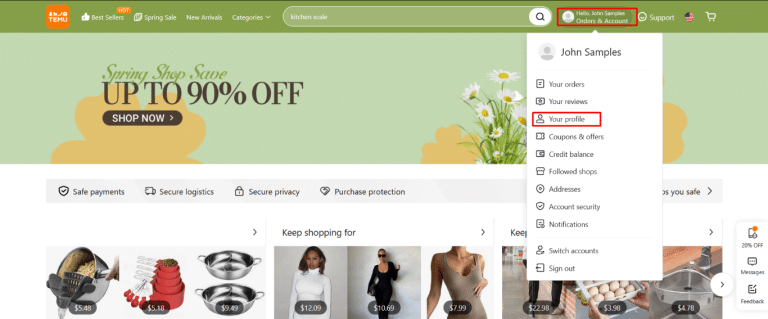 Temu Account Settings & Management Guide