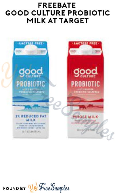 FREEBATE Good Culture Probiotic Milk at Target (Ibotta Required)