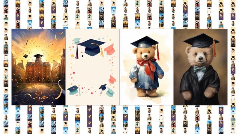 Free Printable 5"x7" Graduation Greeting Cards
